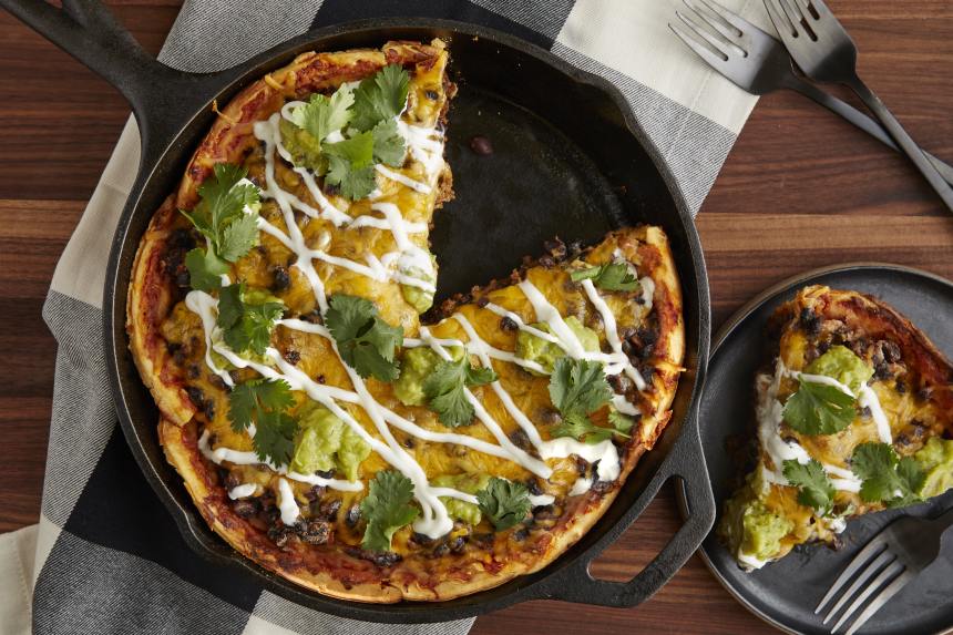 Deep Dish Taco Pizza Recipe - Food.com