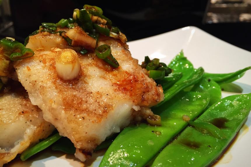 Five Spice Cod With Chilli Soy Dressing Recipe - Food.com