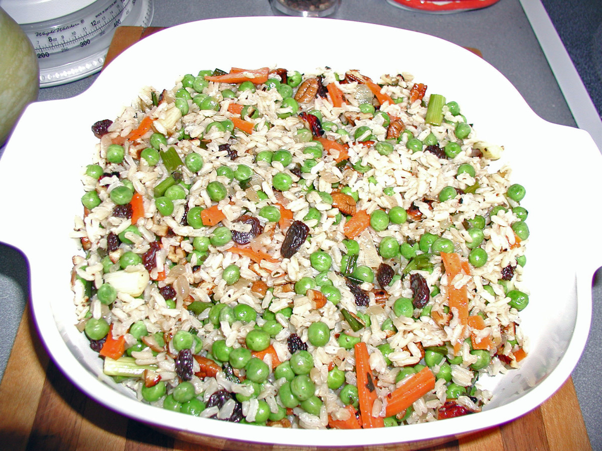 how to cook brown rice with mixed vegetables