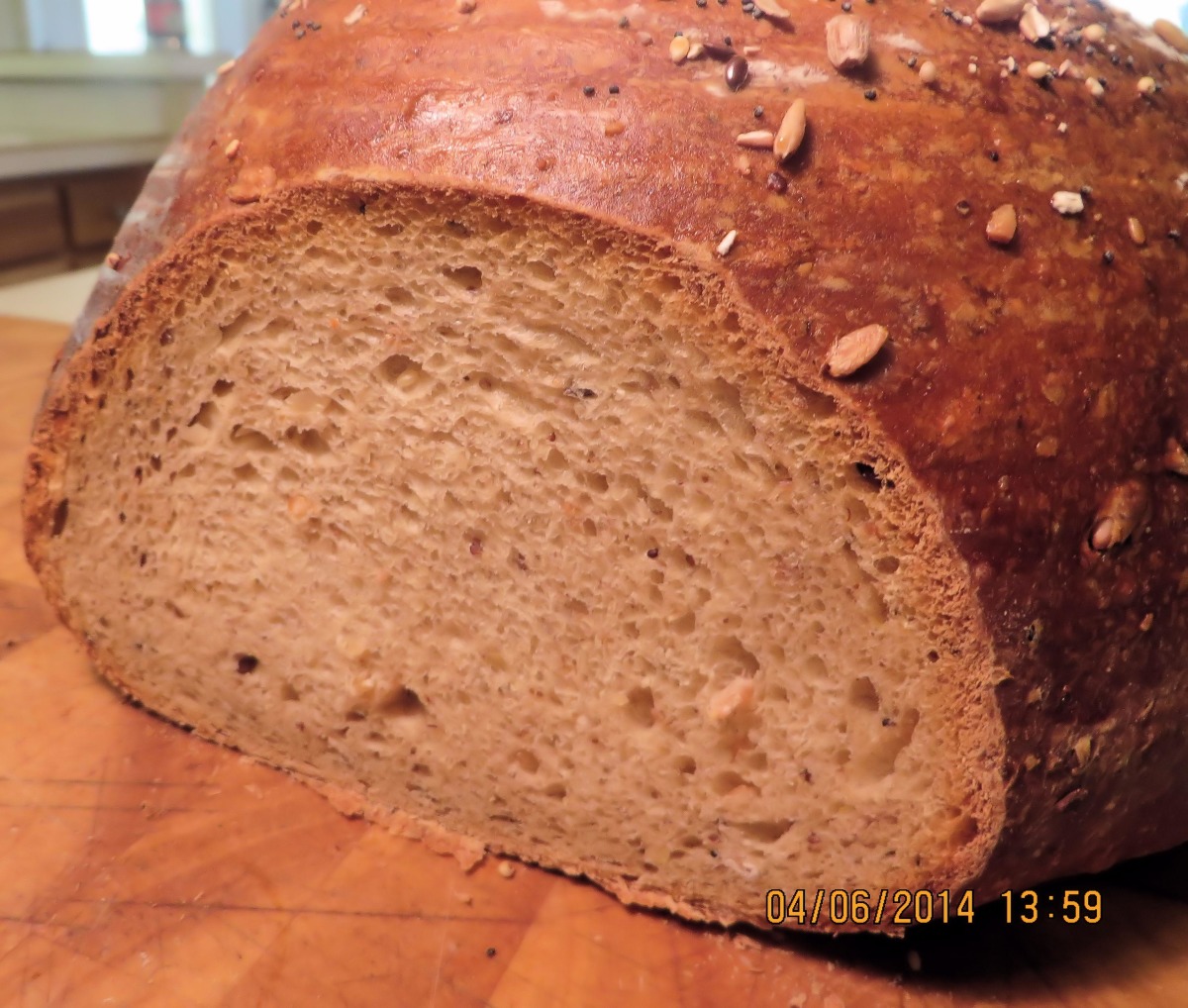 Sourdough Three Grain Bread (ABM) Recipe - Food.com
