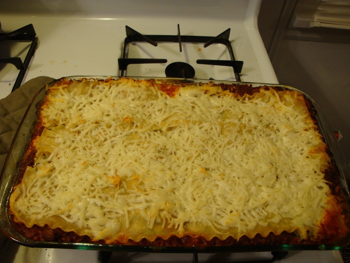 how to bake lasagna in gas oven