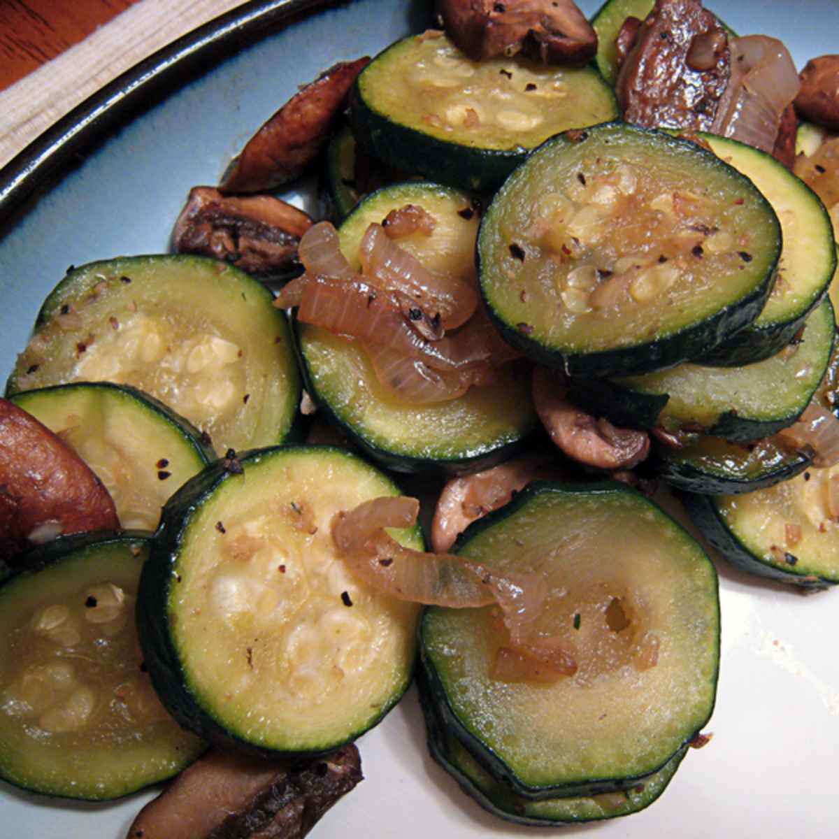 how to cook zucchini squash and mushrooms