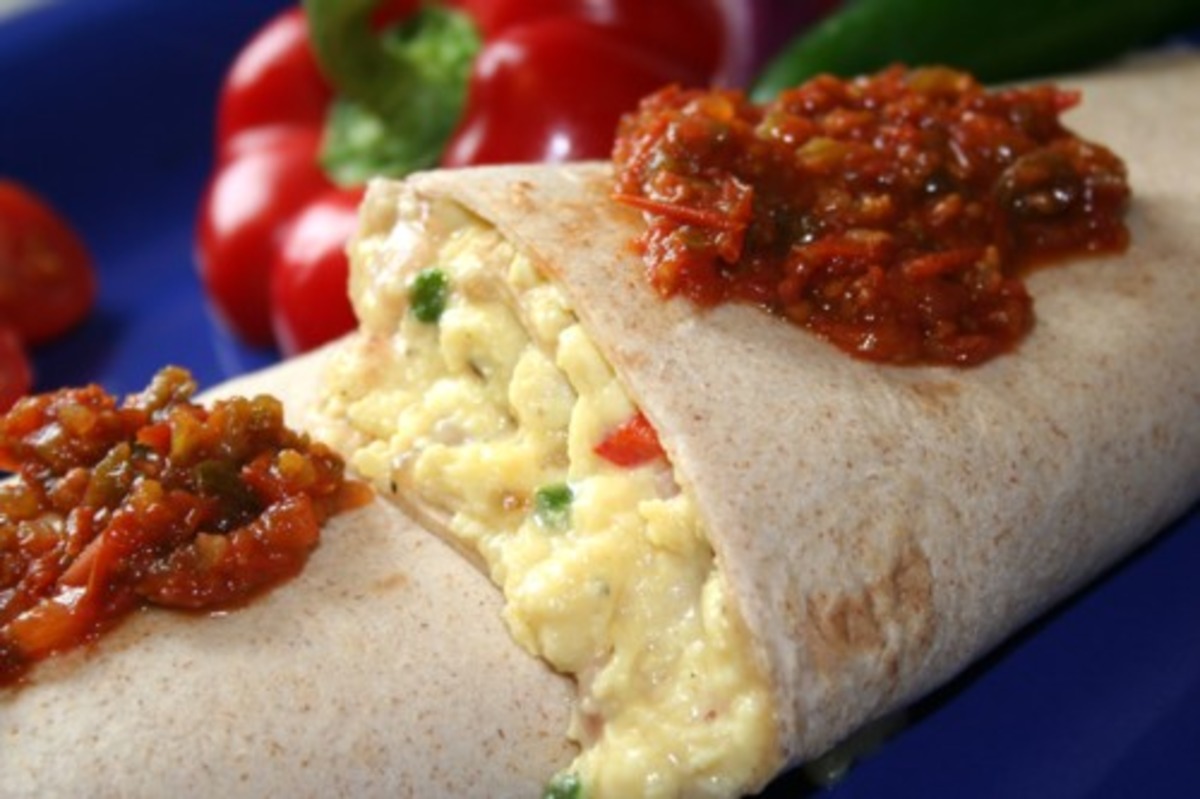 omelet breakfast wrap
