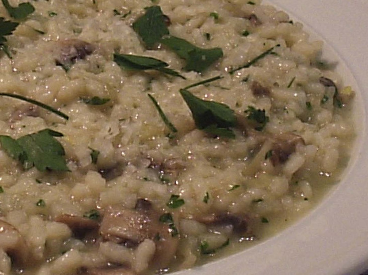 how to make leek and mushroom risotto