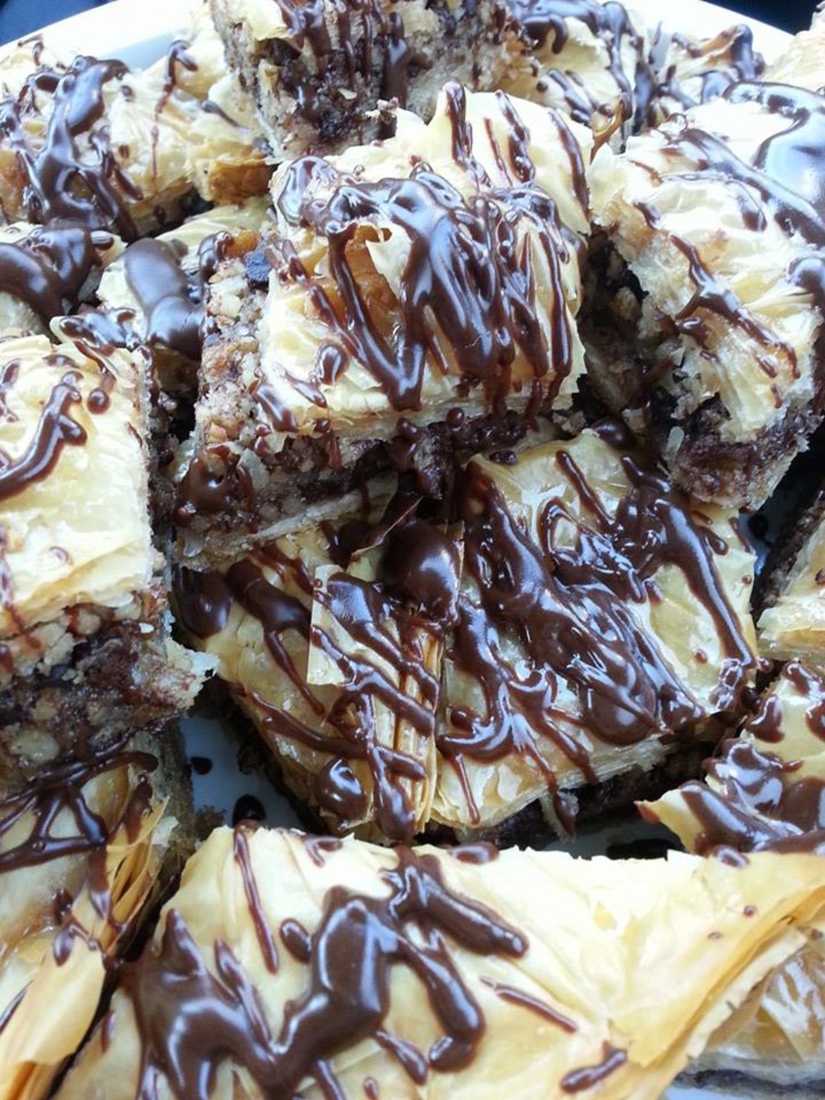 how to make chocolate baklava