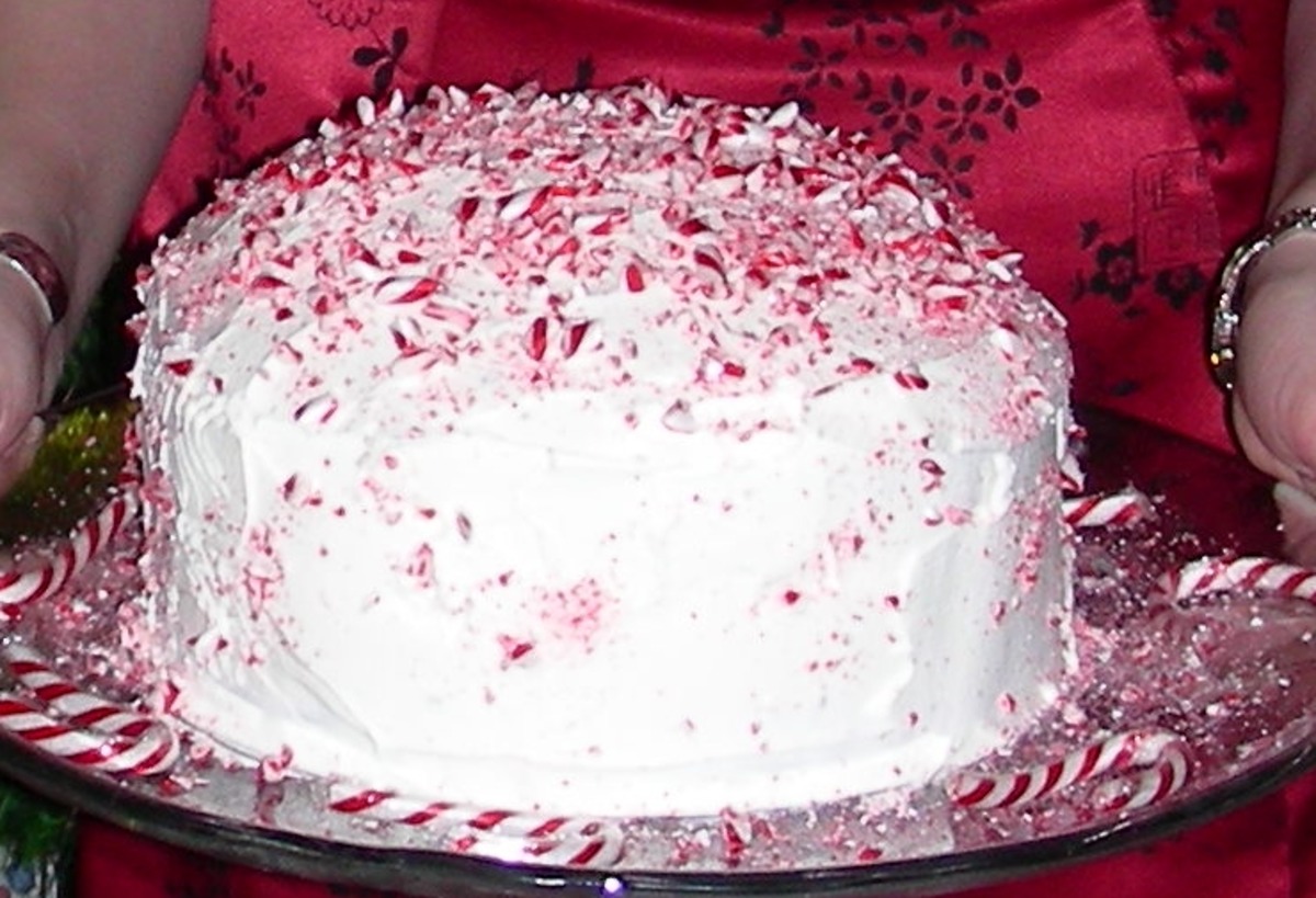 candy cane cake decorations