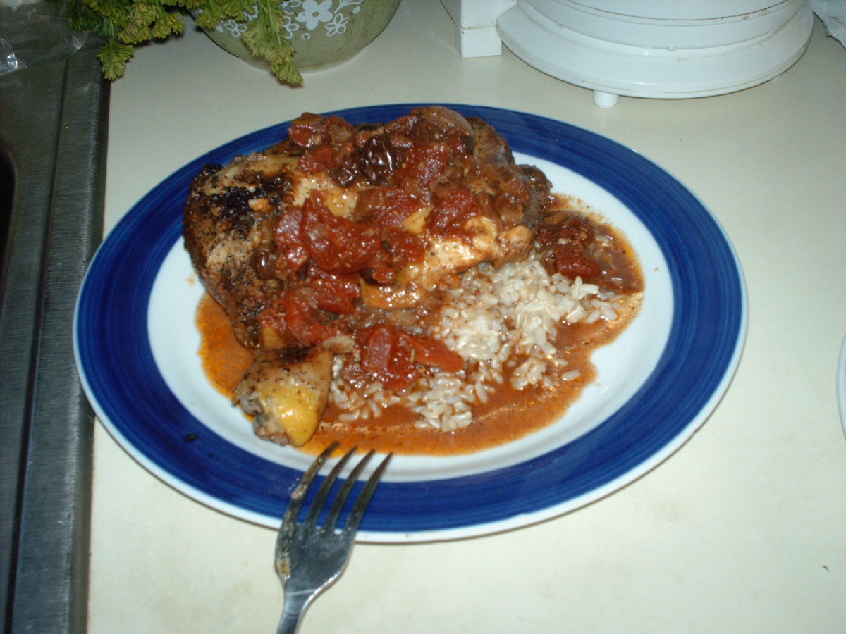 how to cook chicken legs for mole