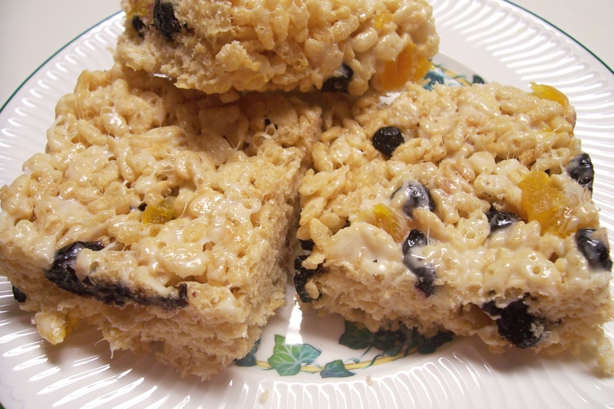 Blueberry Peach Rice Krispies Treats Recipe - Food.com