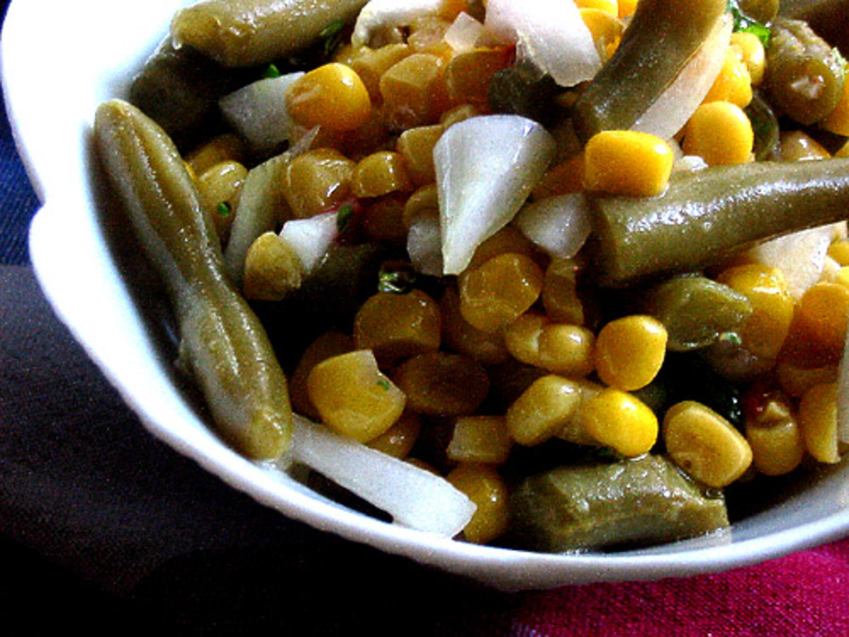 how to cook beans and fresh corn