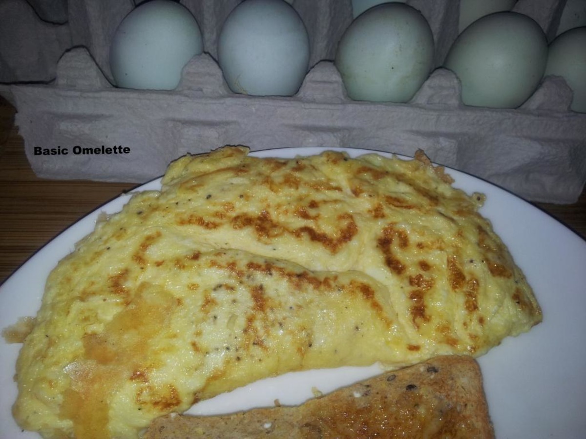 how to prepare plain omelette