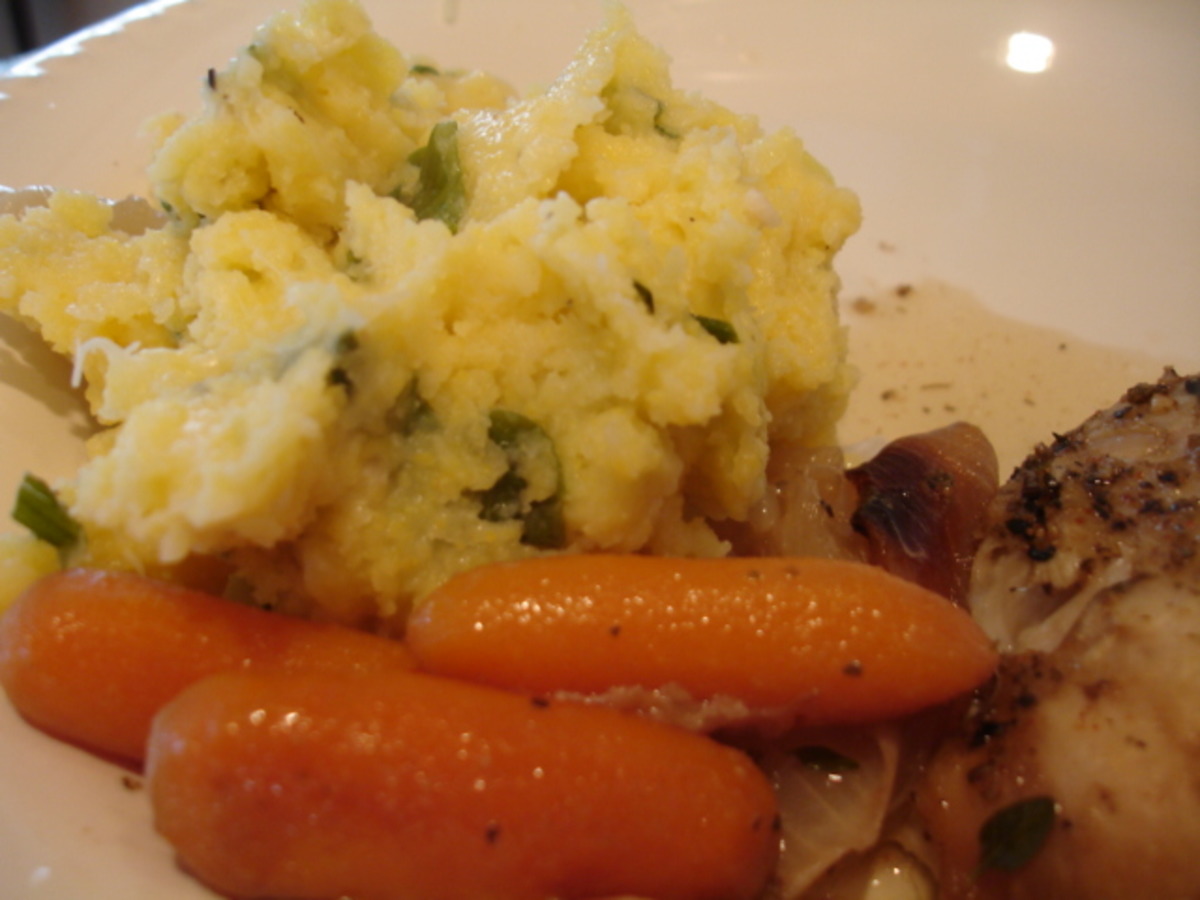 how to cook polenta with herbs