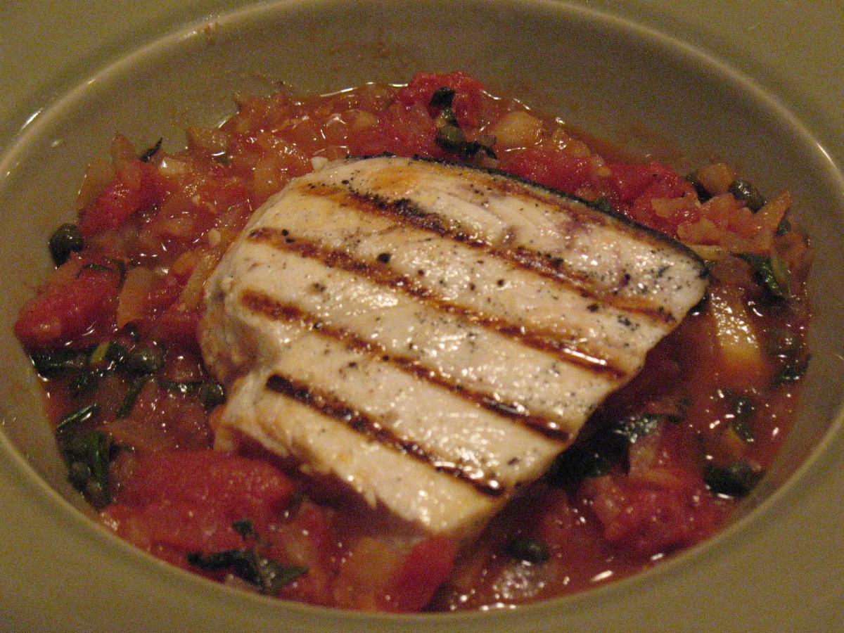 Swordfish With Tomatoes and Capers Recipe - Food.com