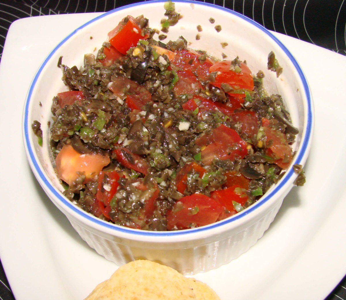 how to make black olives dip