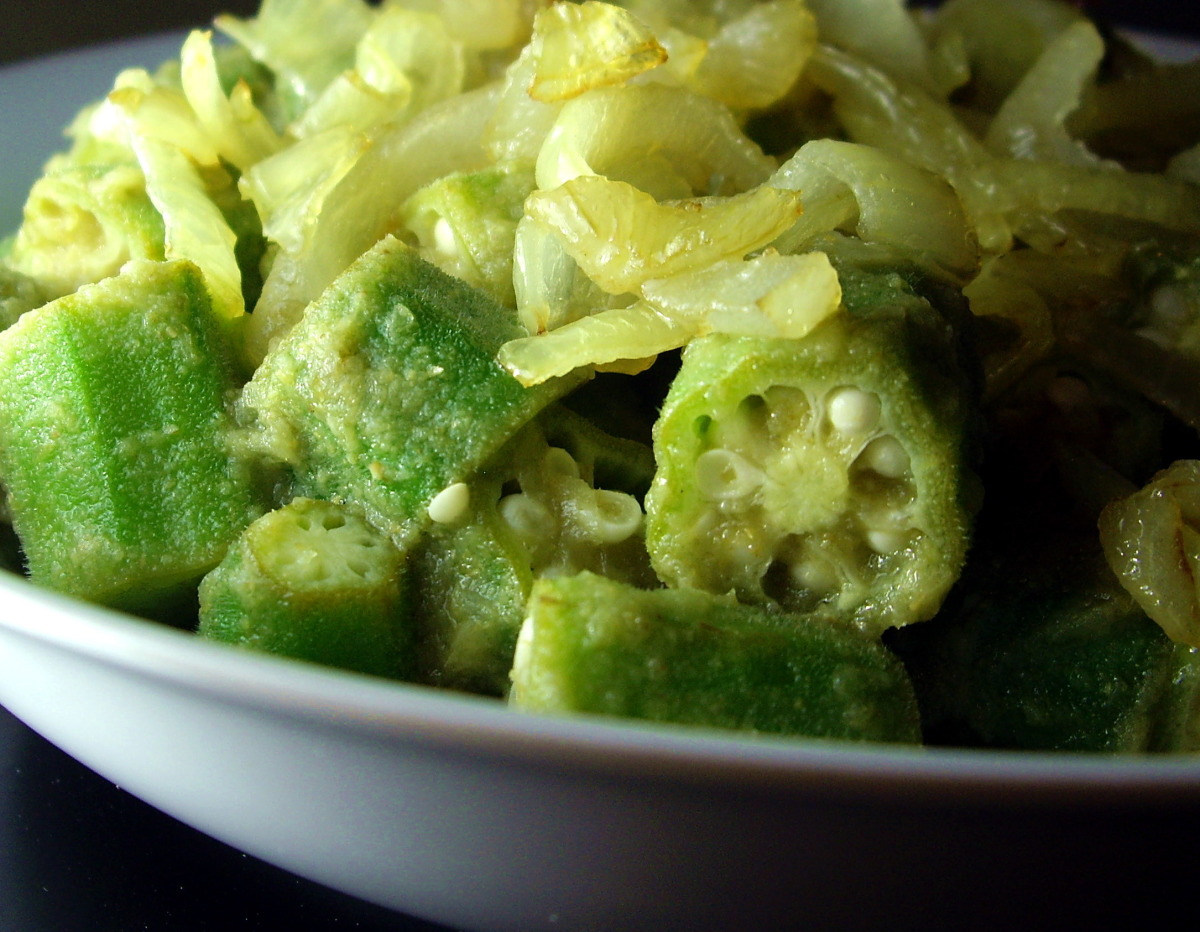 how to cook okra greens