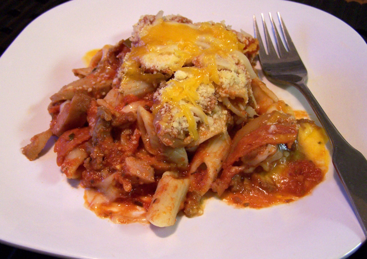 Meaty Pasta Casserole Recipe