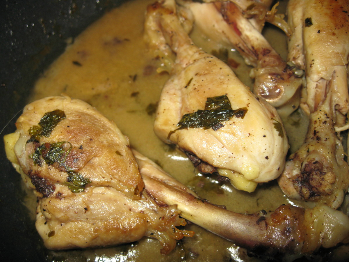how to cook chicken legs on the stove with water