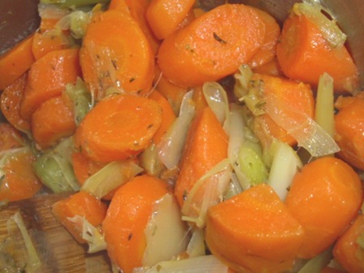 how to cook carrots and leeks