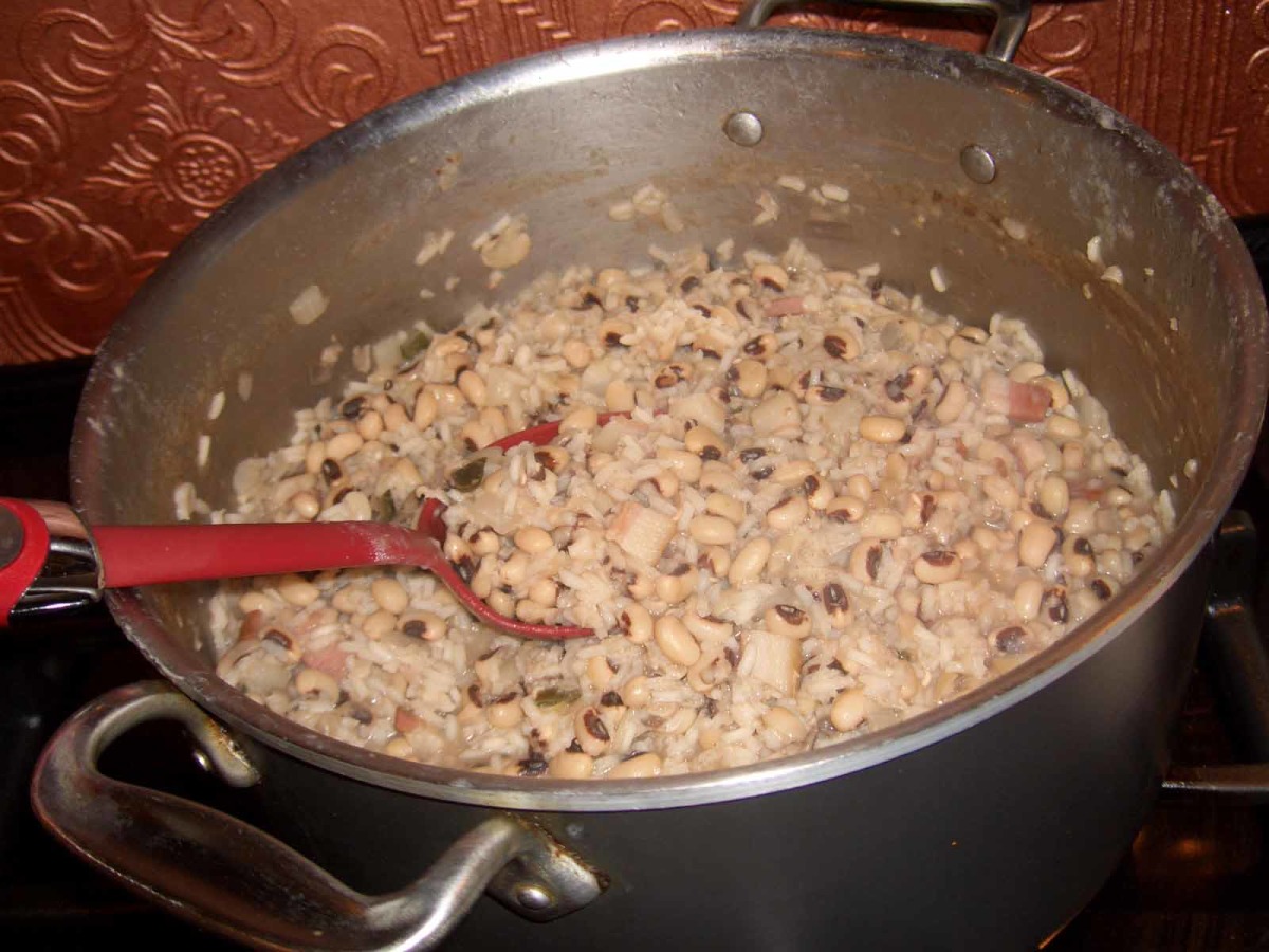 how to cook dried pigeon peas and rice