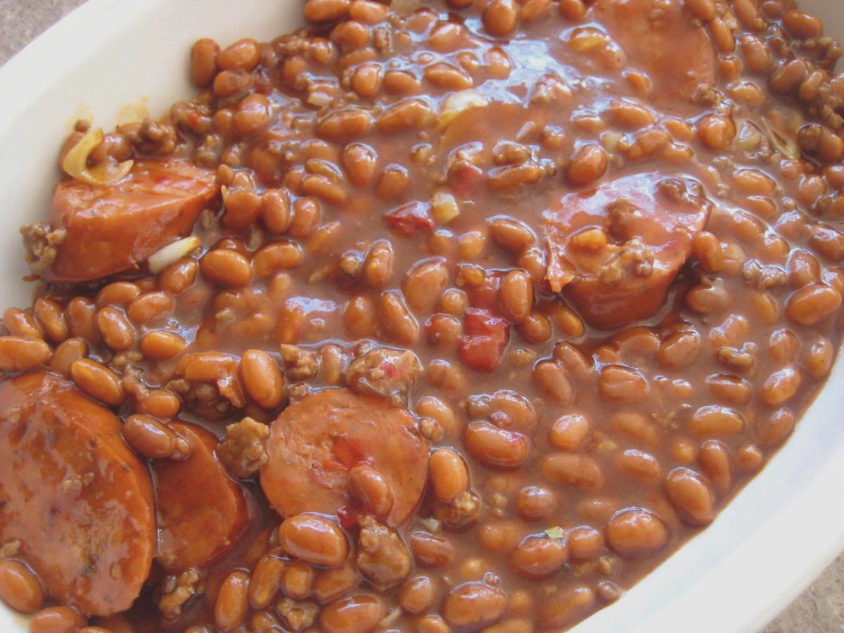 how to cook beans with meat