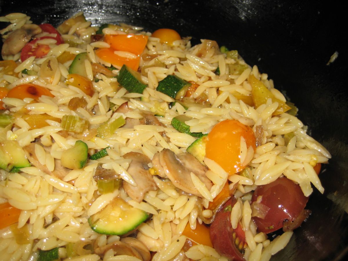 Orzo Pasta With Sauteed Vegetables Recipe - Food.com