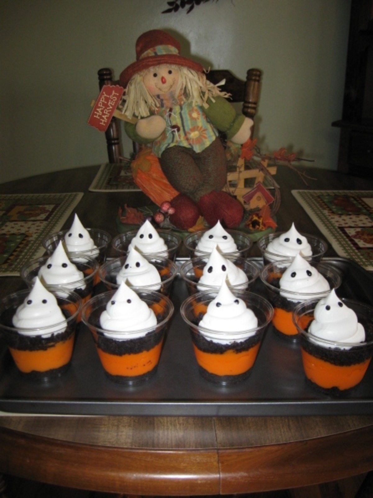 pudding cups halloween