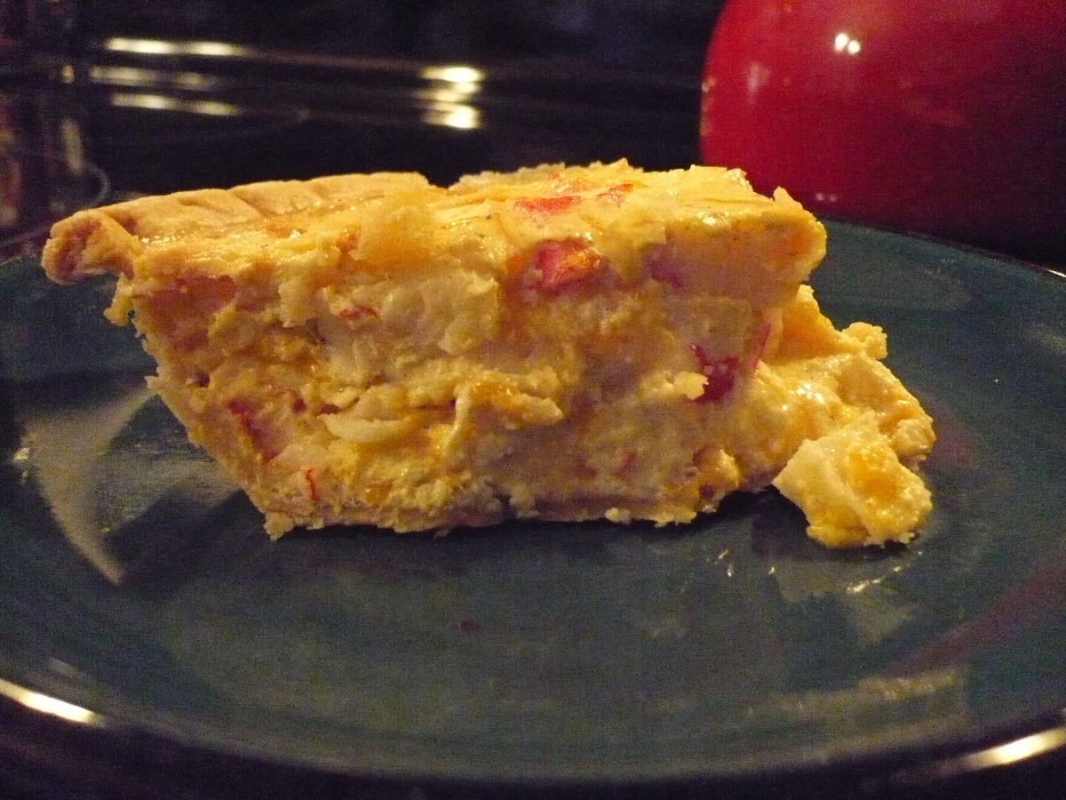 how to make a cheese crab quiche