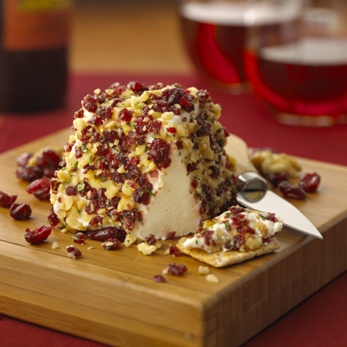 Chavrie Fresh Goat Cheese With Dried Cranberries and Walnuts Recipe ...