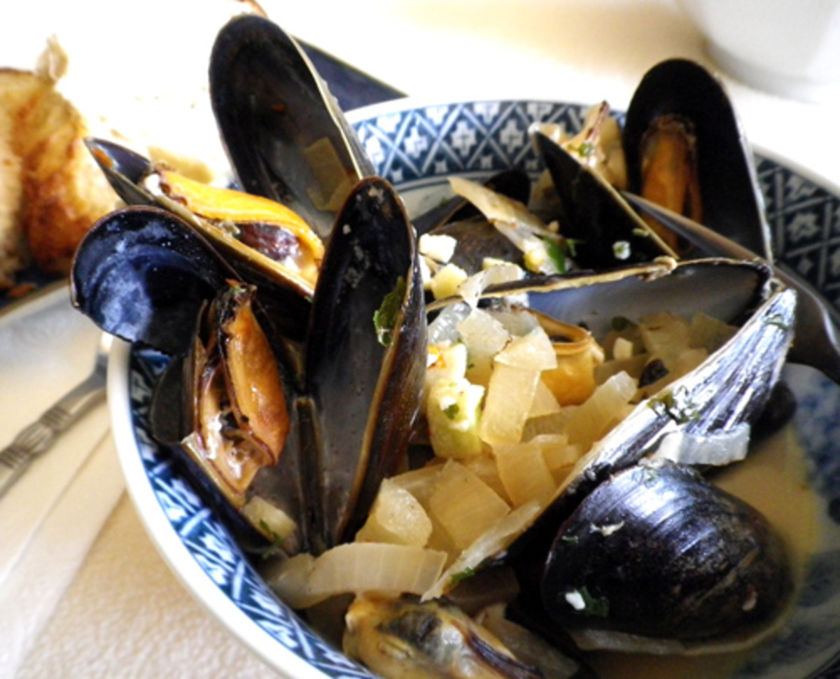 how to cook mussels beer