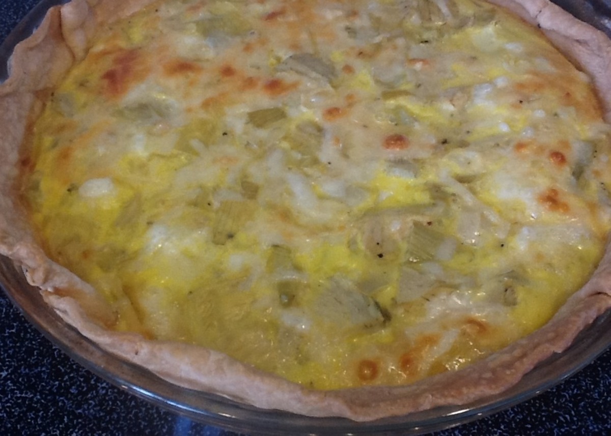 how to make artichoke quiche