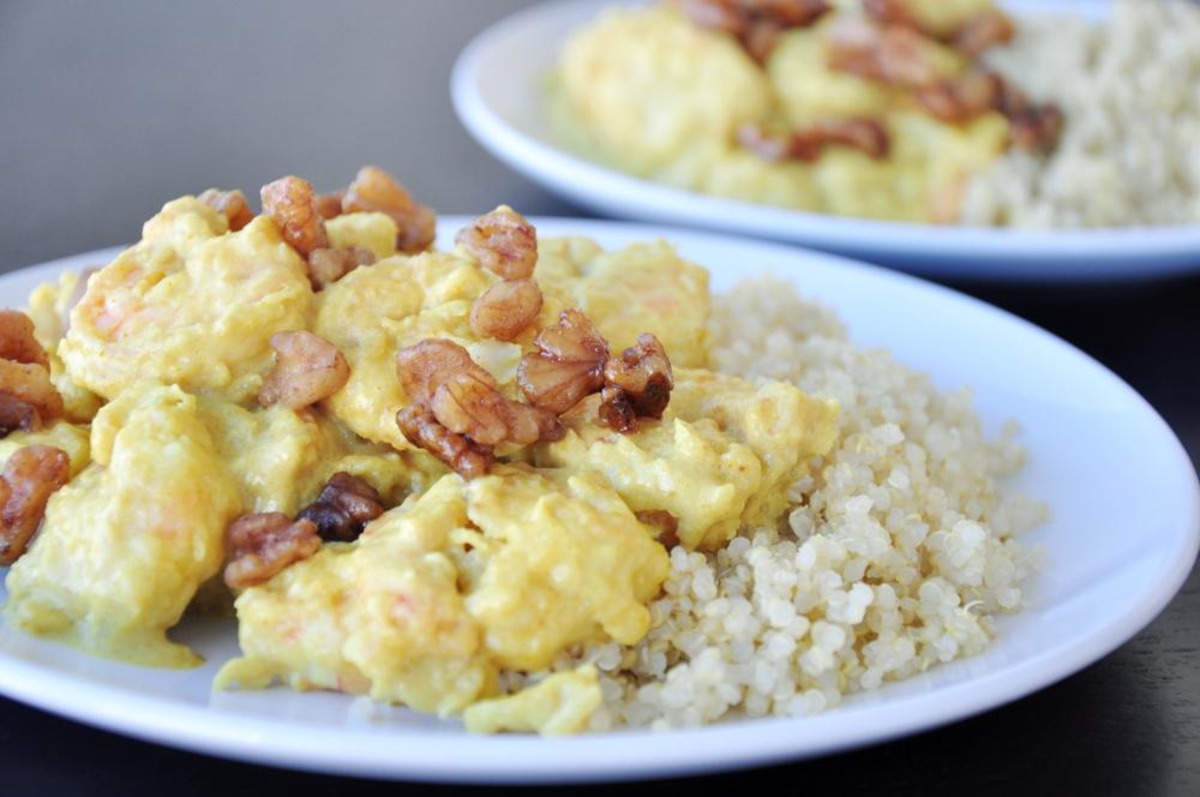 shrimp with walnuts