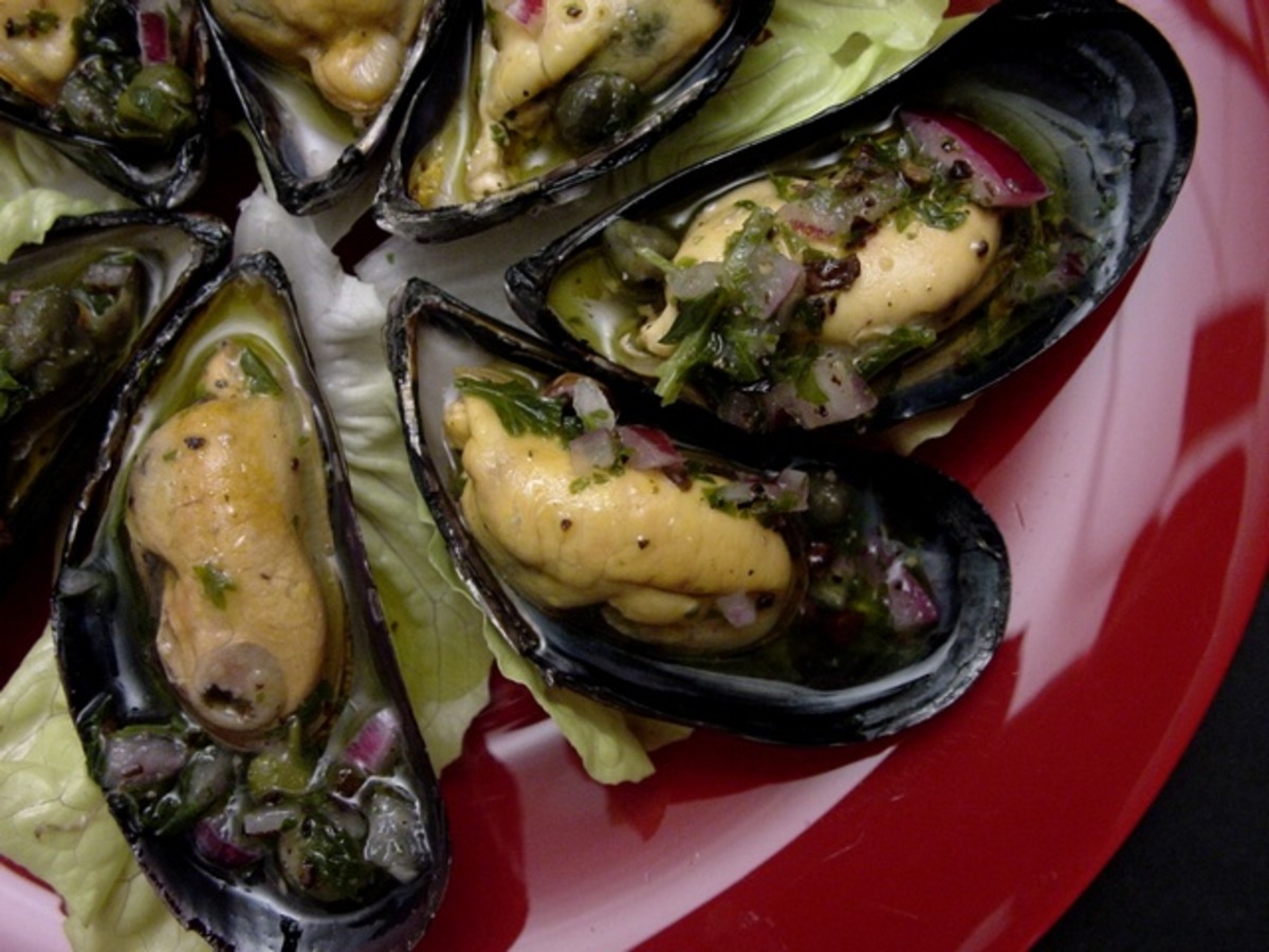 how to cook mussels in vinegar
