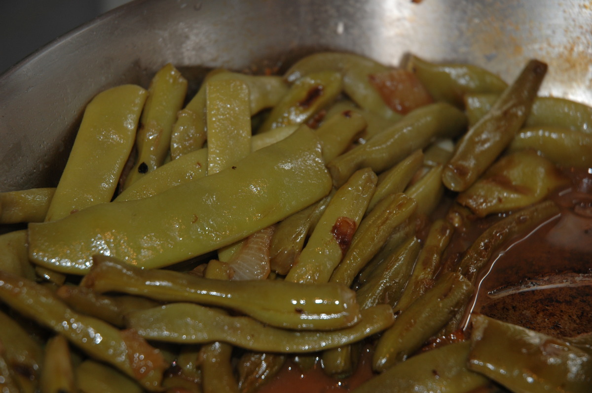 how to cook green romano beans
