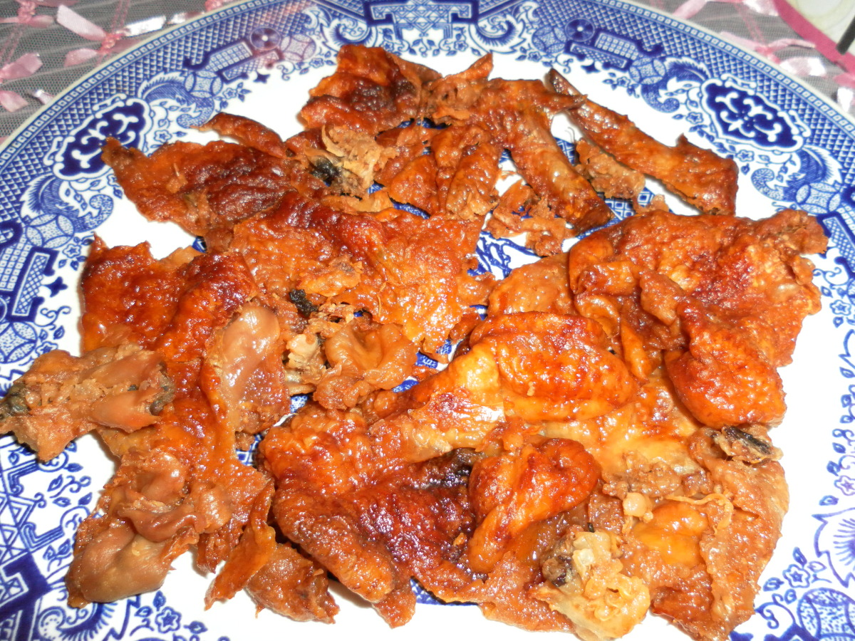 Kate's Crispy Cracklings from Leftover Rotisserie Chicken Skin Recipe ...