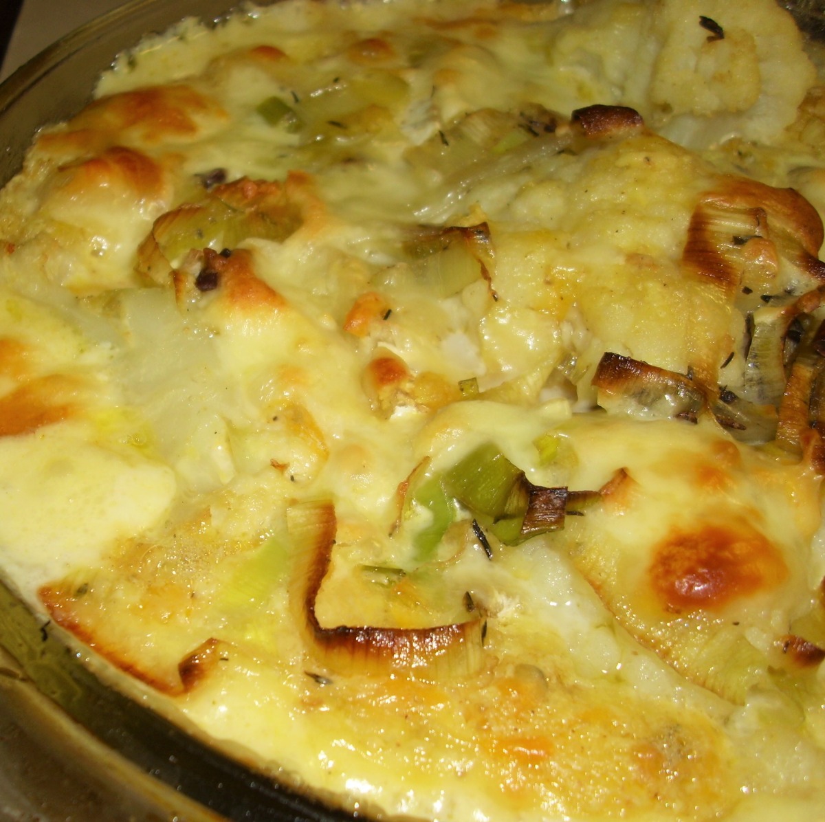 how to make leek cauliflower cheese