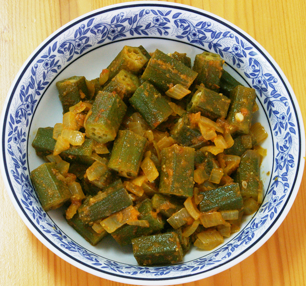 how to make okra bhaji