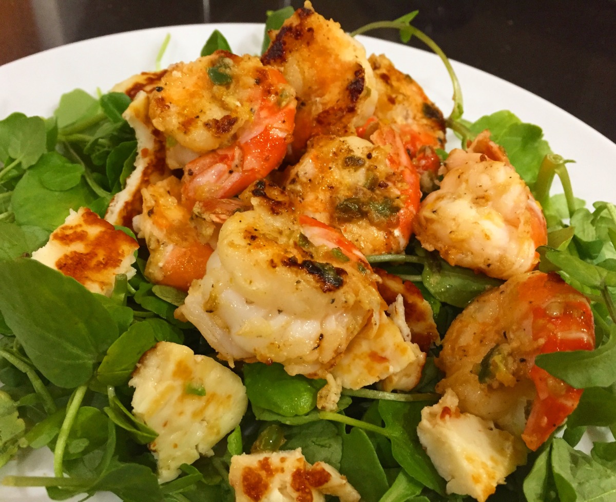 how to cook prawns salad