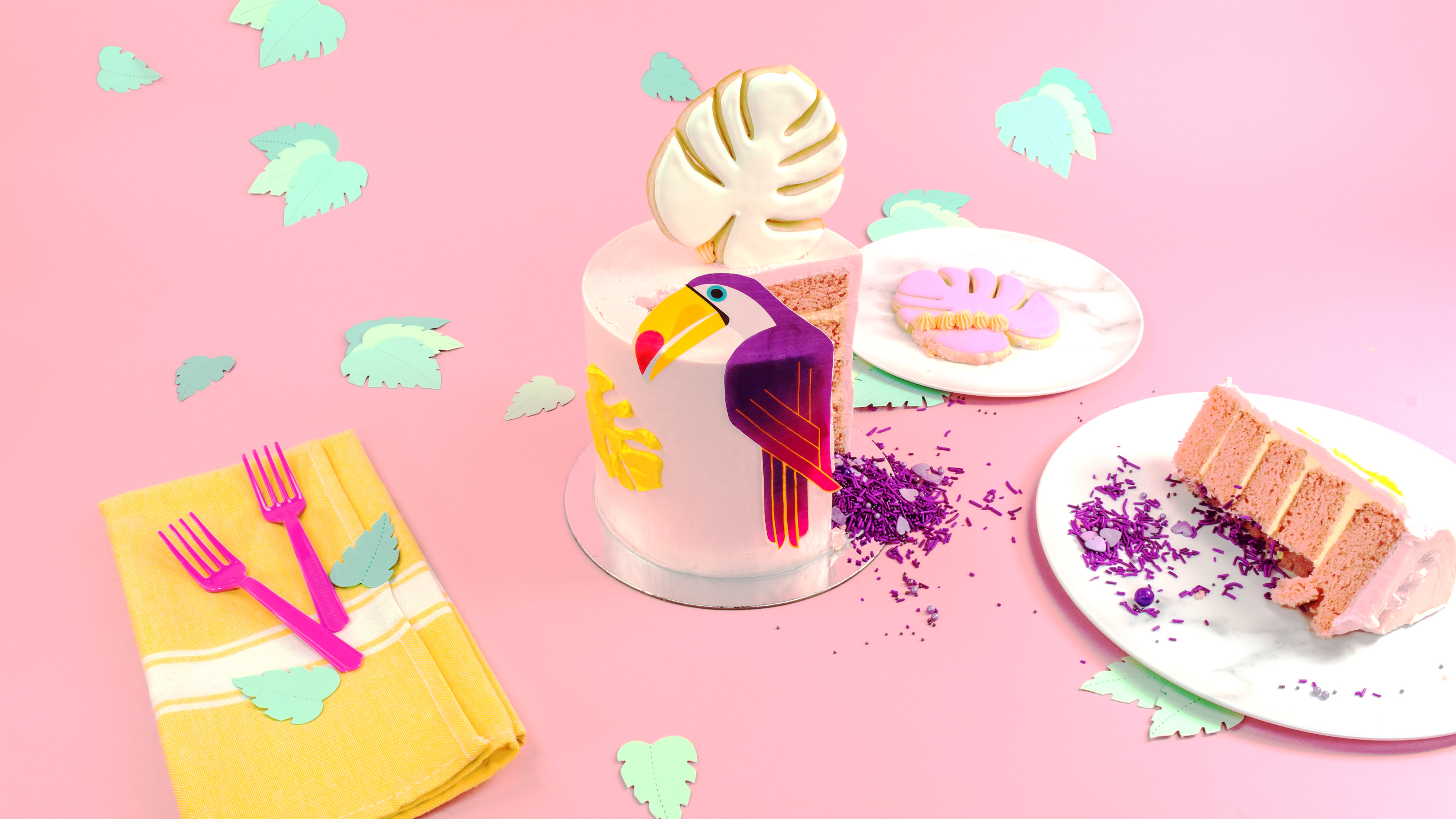 Tropical Toucan Cake