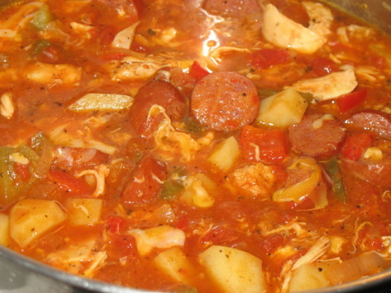 Sausage And Chicken Stew Recipe Genius Kitchen