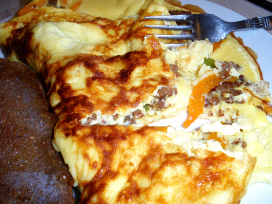 how to cook sausage omelette