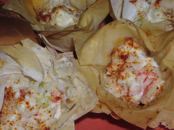 Crab Phyllo Cup Tartlets Recipe Genius Kitchen