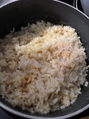 how to cook rice using chicken broth