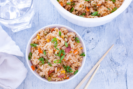 how to cook fried rice in microwave oven