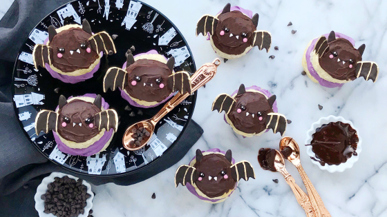 Bat Ube Cream Puffs For Halloween - Food.com