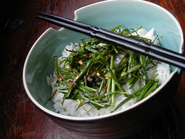 Stir-Fried Garlic Chives With Chile Recipe - Food.com