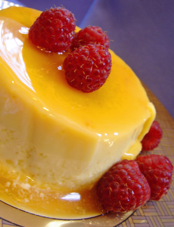 Vanilla Flan With Raspberries Recipe - Food.com