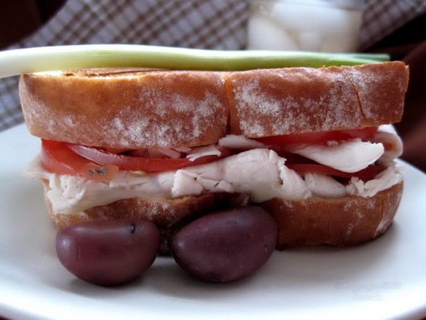 A Grilled Roasted Turkey And Provolone Sandwich Recipe - Food.com