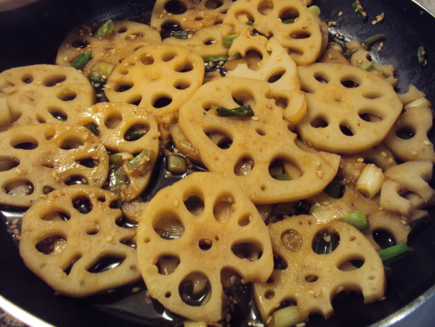 Stir-Fried Lotus Root With Sesame And Green Onions Recipe - Food.com