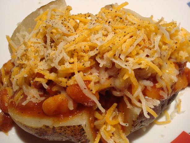Baked Jacket Potato With Baked Beans And Cheese Recipe - Food.com