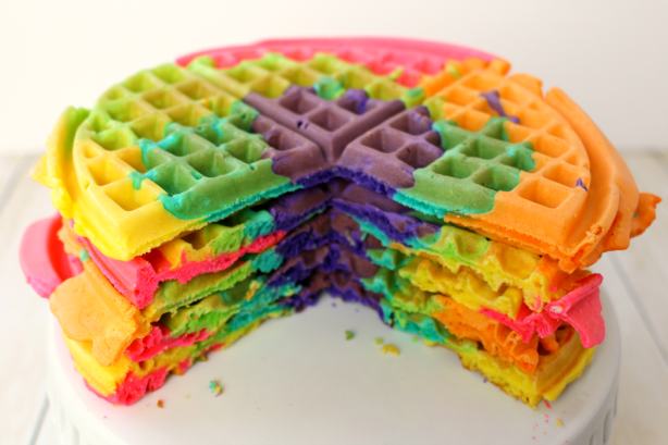 Rainbow Waffles Recipe - Food.com